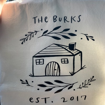 Wedding Tea Towel First Home Housewarming Gift New Home Towel ...