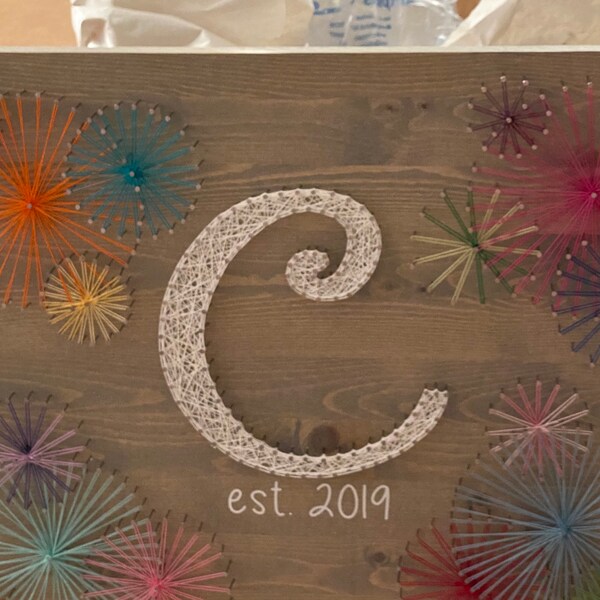 Fireworks String Art, Independence Day, Holiday Decor, String Art, 4th ...