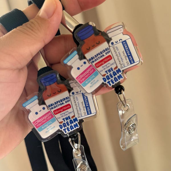 Blood Tube Badge Back, Custom Name Tag for Clinical Laboratory ...