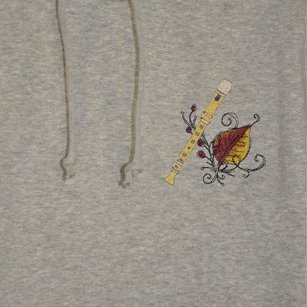 Embroidery Design Flute Musical Instrument Multiple Size Embroidery ...