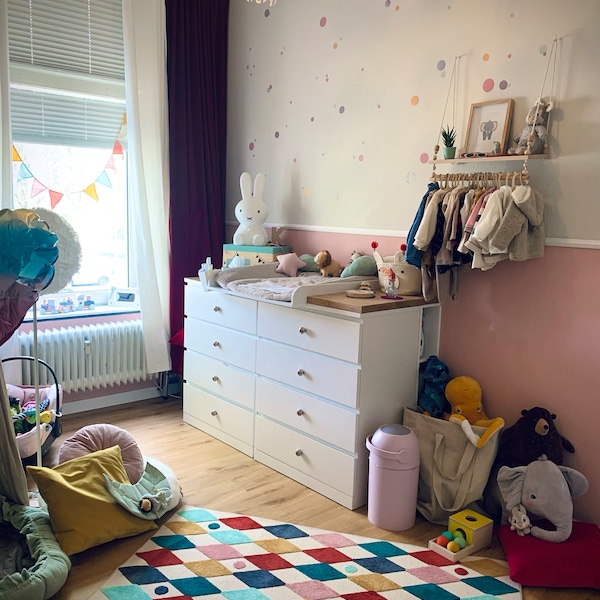 Punkte Set 120 Stück Wandtattoo Kreise Kinderzimmer Wandsticker ...