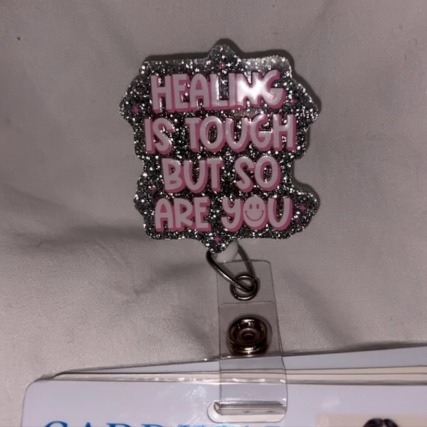 Healing Badge Reel, Id Holder, Encouraging Badge Reel, Badge Reel ...