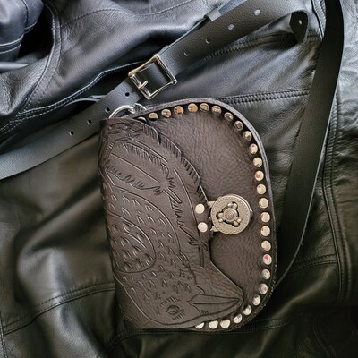 Human Skull Purse, Realistic Human Skull, Biker Bag, Cross Body Bag ...