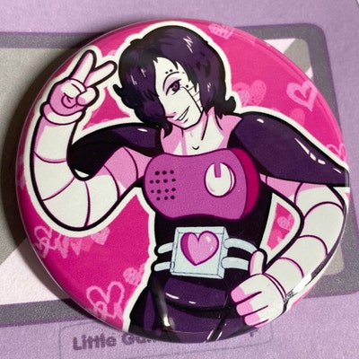Undertale Pin Back Buttons, 1.75 Inch Button, 44mm Button, Undertale ...