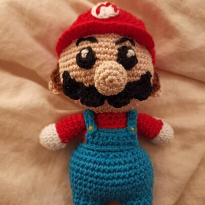 Mario Crochet Pattern Amigurumi PDF Download Geek Crochet Toy - Etsy