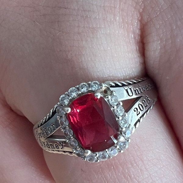 Customized Sterling Silver Women’s High School Class Ring – Style ...