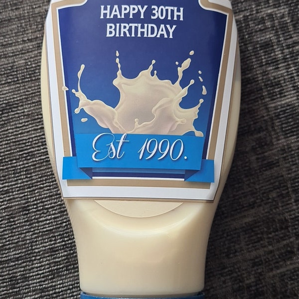 Personalised SPOOF Mayonnaise Sauce Bottle Label - Perfect Celebration ...