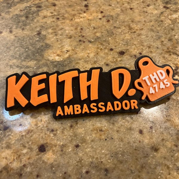Personalized Name Tags With Apron, 3D Printed Keychains, Kid's Name ...