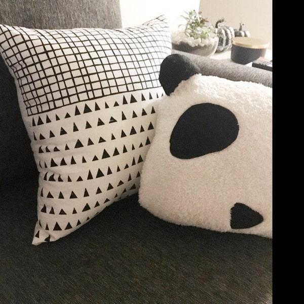 Brush Stroke Pillow Cover , Dark Navy Pillow Case - Etsy