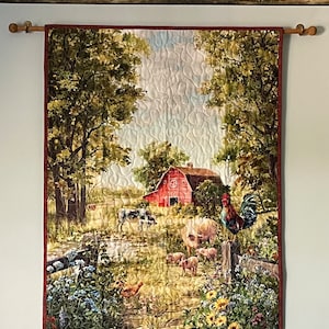 Wall Hanging Quilt, Cabin Wall Quilt, Lake House Retreat, Summer ...