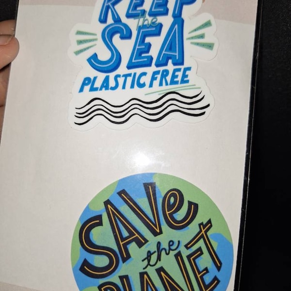 Environmentally Conscious Stickers, Save the Planet, Save Our Oceans ...