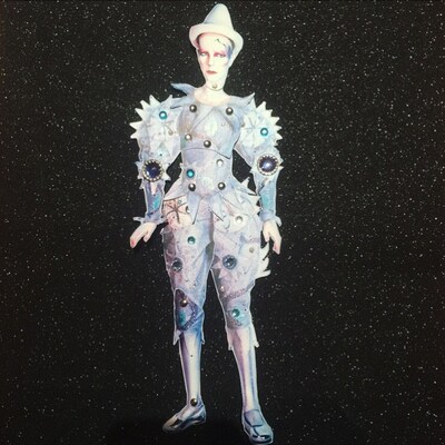 David Bowie Blue Pierrot Articulated Paper Doll Puppet Kit - Etsy