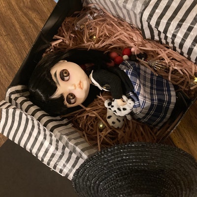 MADE TO ORDER Beetlejuices Lydia Deetz Inspired Blythe Doll Accessories ...