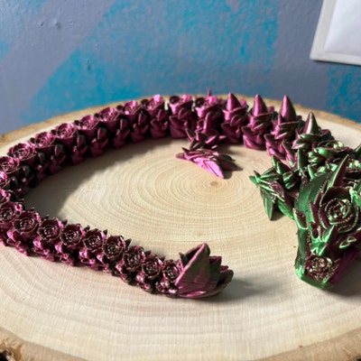 Rose Dragon, Cinderwing3d, STL File for 3D Printing, STL Print Files ...