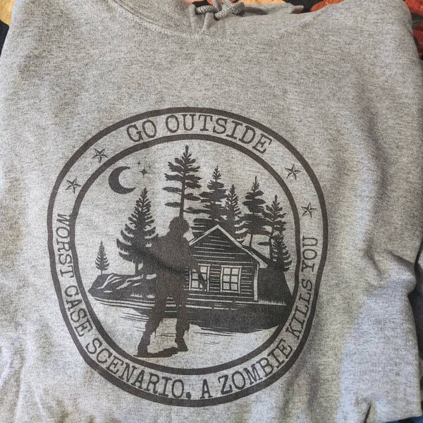 Worst Case Scenario Sweatshirt, Mountain Themed T Shirt, Hiking Tees ...