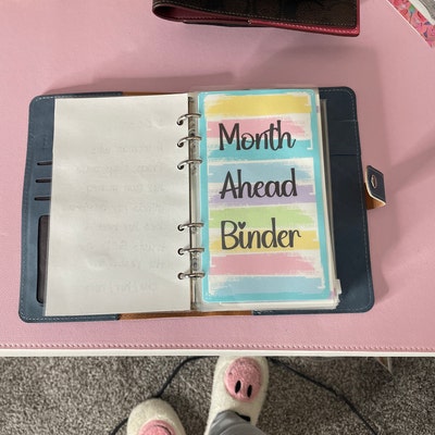 Month Ahead Binder Low Income - Etsy