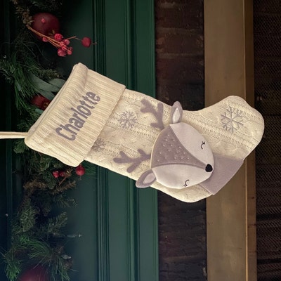 Customized Christmas Critters 3-D Plush Christmas Stocking for Family ...