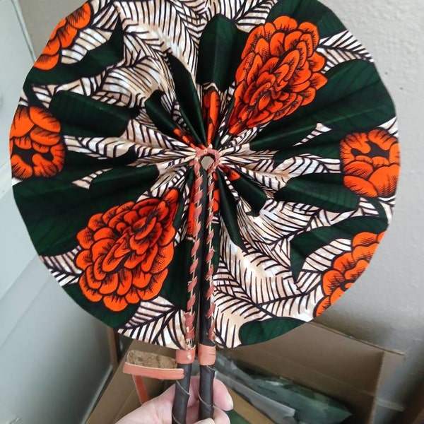 Handheld African Folding Fan - Etsy