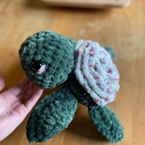Rose Turtle Crochet Pattern PDF Download Beginner Friendly - Etsy
