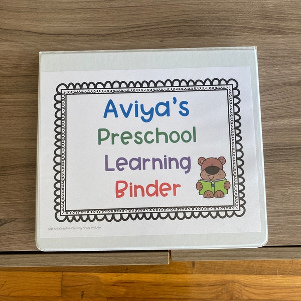 Preschool Learning Binder Printable *DIGITAL DOWNLOAD* - Etsy