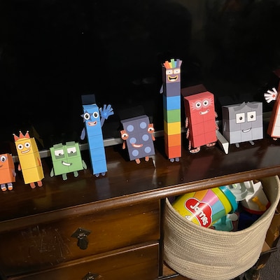 Numberblocks 1-15 Printable Paper Toys / Origami Templates / Kids ...