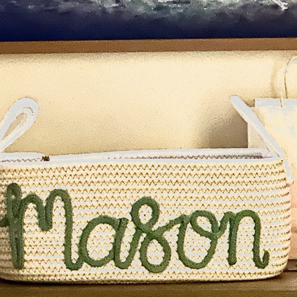 Name Sign, Knitted Wire Word, Baby Shower Gift, Playroom Wall Art ...