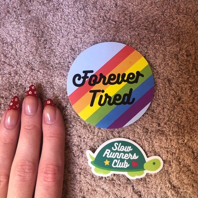 Slow Runners Club Vinyl Sticker Cute Tortoise Sticker - Etsy