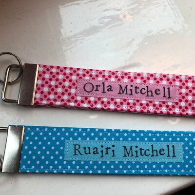 Book Bag Tag, Key Ring, Childs Book Tag, Bag Tag, Book Bag, Name Key ...