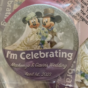 Disney Inspired Birthday Celebration Buttons Custom Disney - Etsy