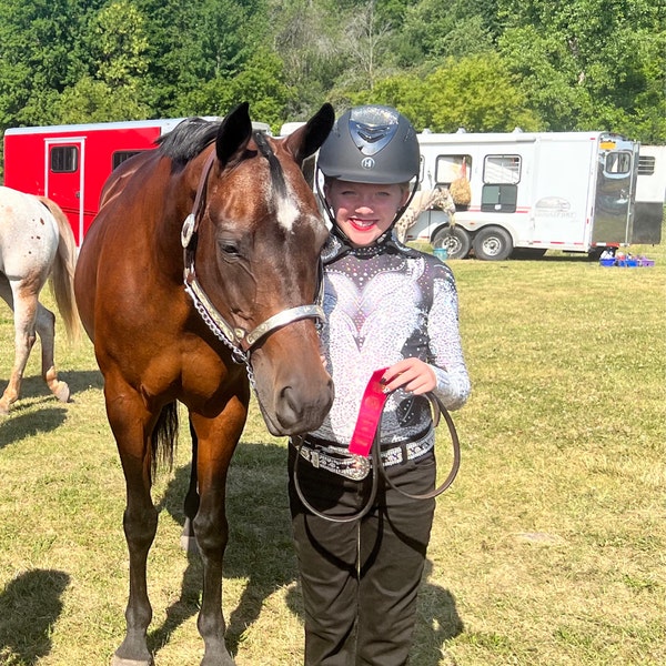 Black Aces - Women's Western Show Shirt - Horse Show Clothes ...