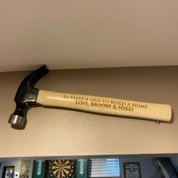 Wood Hammer Tool, Custom Hammer, Personalize Tool, Engrave Hammer ...