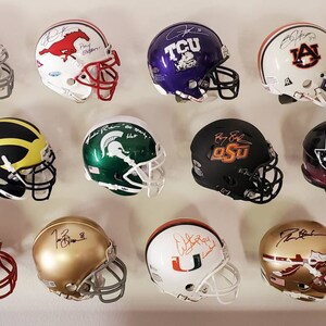 Mini Football Helmet Wall Hanger Mount - Etsy