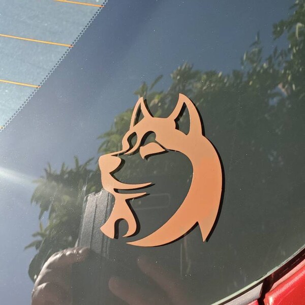 Siberian Husky Head Vinyl Decal Sticker - Spitz Sibe Chuksha - Etsy