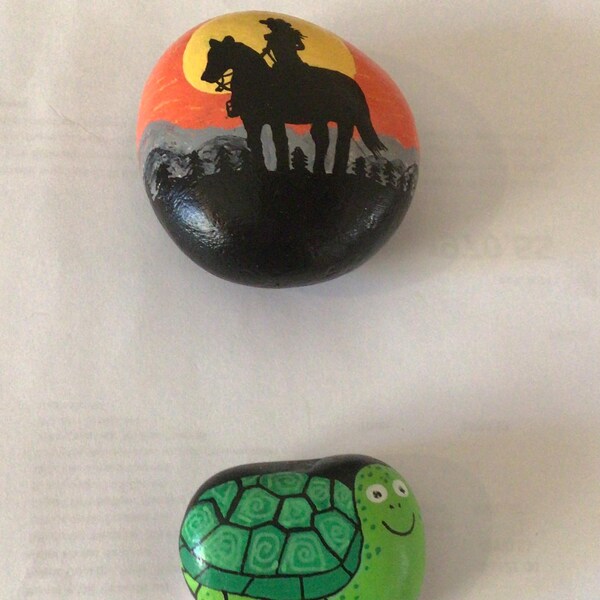 Fish Painted Rocks, (set of 3) Fishtank Decor, Home Decor, Painted ...