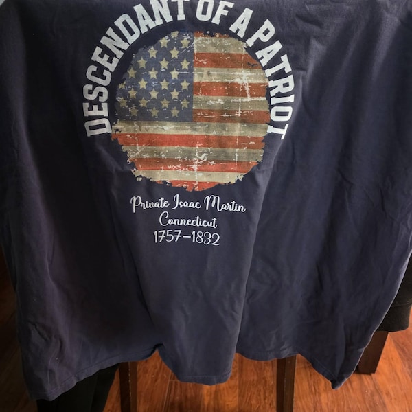 Custom Descendant of a Patriot Tshirt, Daughters of the American ...