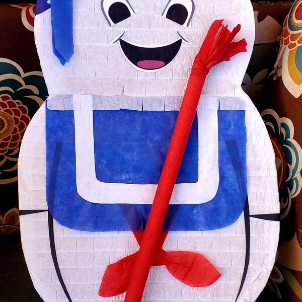 Ghostbuster/ Marshmallow Man Pinata 23" X 14" - Etsy