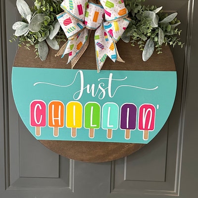 Summer Front Door Decor Hello Summer Popsicles Summer Door Hanger ...