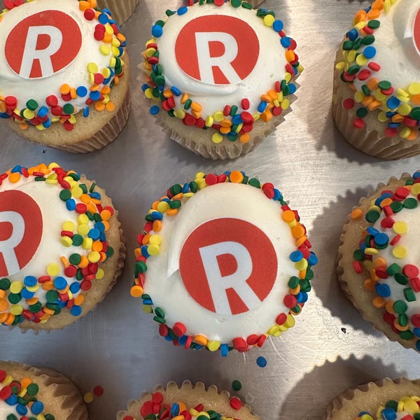 30 Custom Edible 1.25" Mini Cupcake Toppers, Circle Edible Topper ...