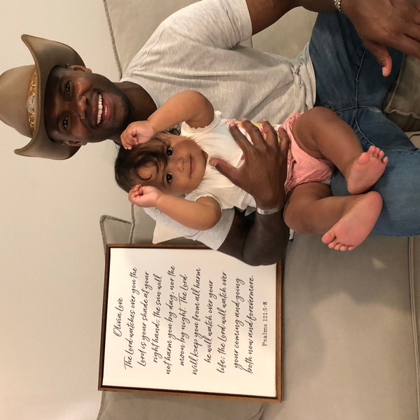 Custom Scripture Wall Art, Personalized Bible Verse Sign, Framed ...