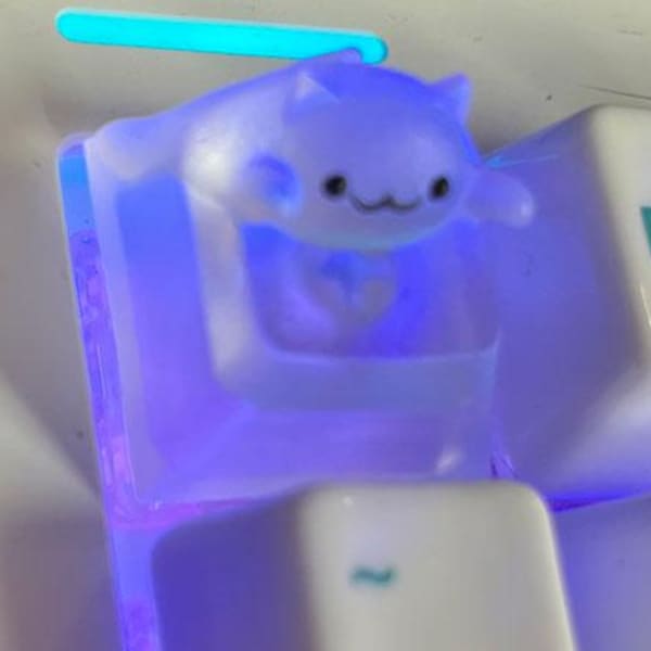 Catty Keycap (bongo Cat Meme Inspired) - Bongo Cat Keycap - Artisan ...
