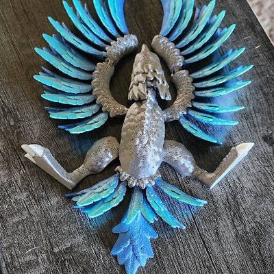 Flexi Phoenix 3D Printed Fun & Flexible Articulated Fidget Toy From ...