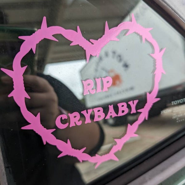 Rip Crybaby Vinyl Decal - Etsy