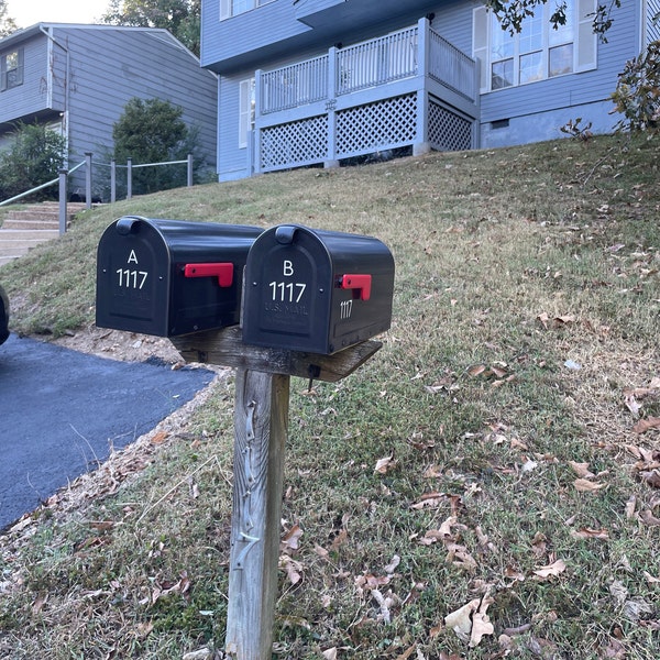 Custom Mailbox Address Numbers, Modern Mailbox Numbers, Mailbox Decals ...