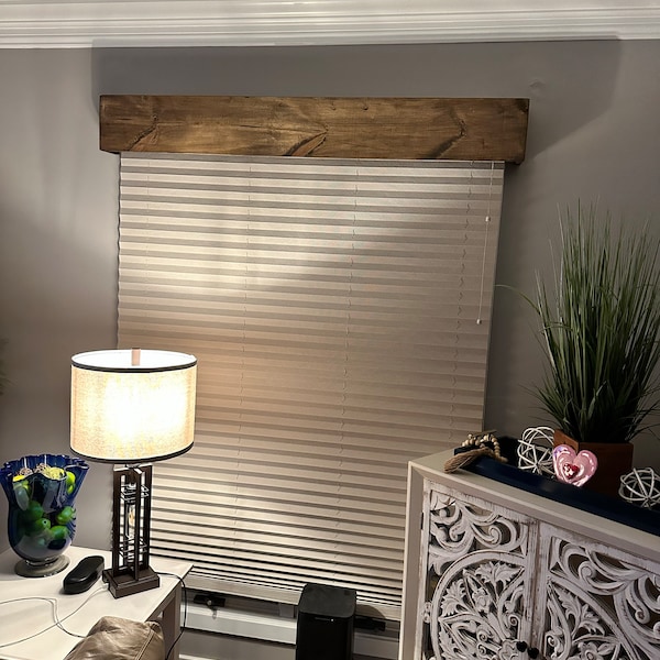 Rustic Farmhouse Wood Valance Cornice, Wood Window Valance, Wood Pelmet ...