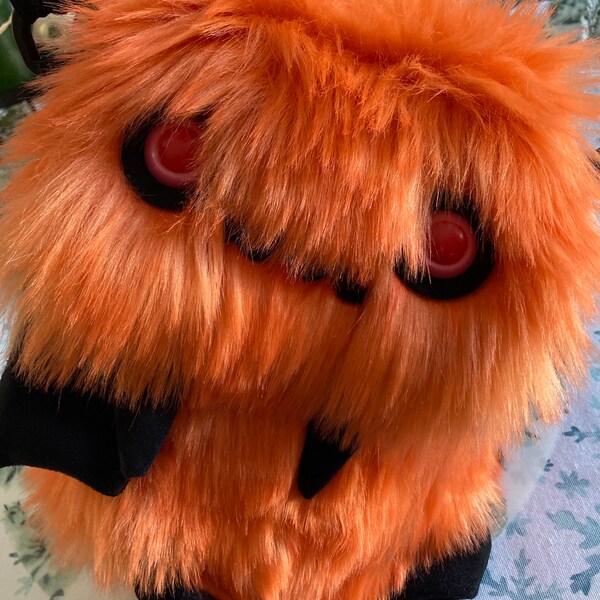 Creepy the Yellow Floof Monster Friend Backpack/messenger Bag/monster ...