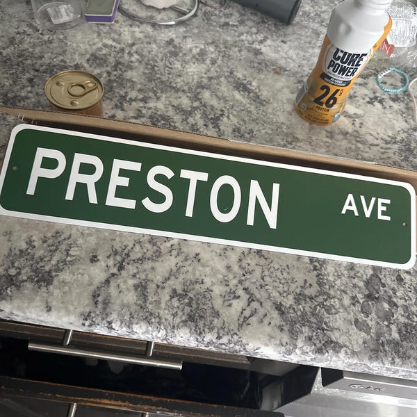 Preston, Preston Sign, Preston Gift, Preston Visitor, Preston Souvenir ...