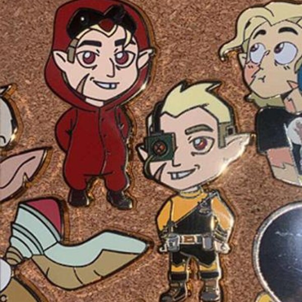 RWBY Flower Pins - Etsy