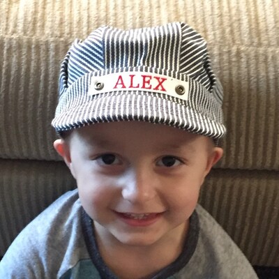 Toddler Boy Gift Train Conductor Hat Toddler Train Hat - Etsy