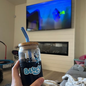 Stitch Iced Coffee Glass Stitch Beer Can Glass Lilo Stitch - Etsy