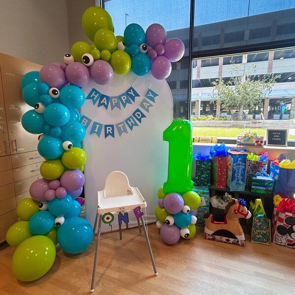Monsters Balloon Garland Kit | Monster Balloon Arch | Monsters Birthday ...